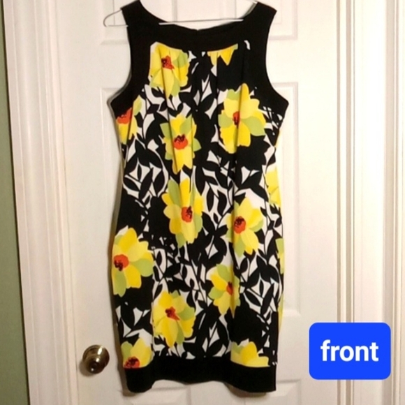 Alyx | Dresses | Alyx Floral Mini Dress In Black And Yellow | Poshmark